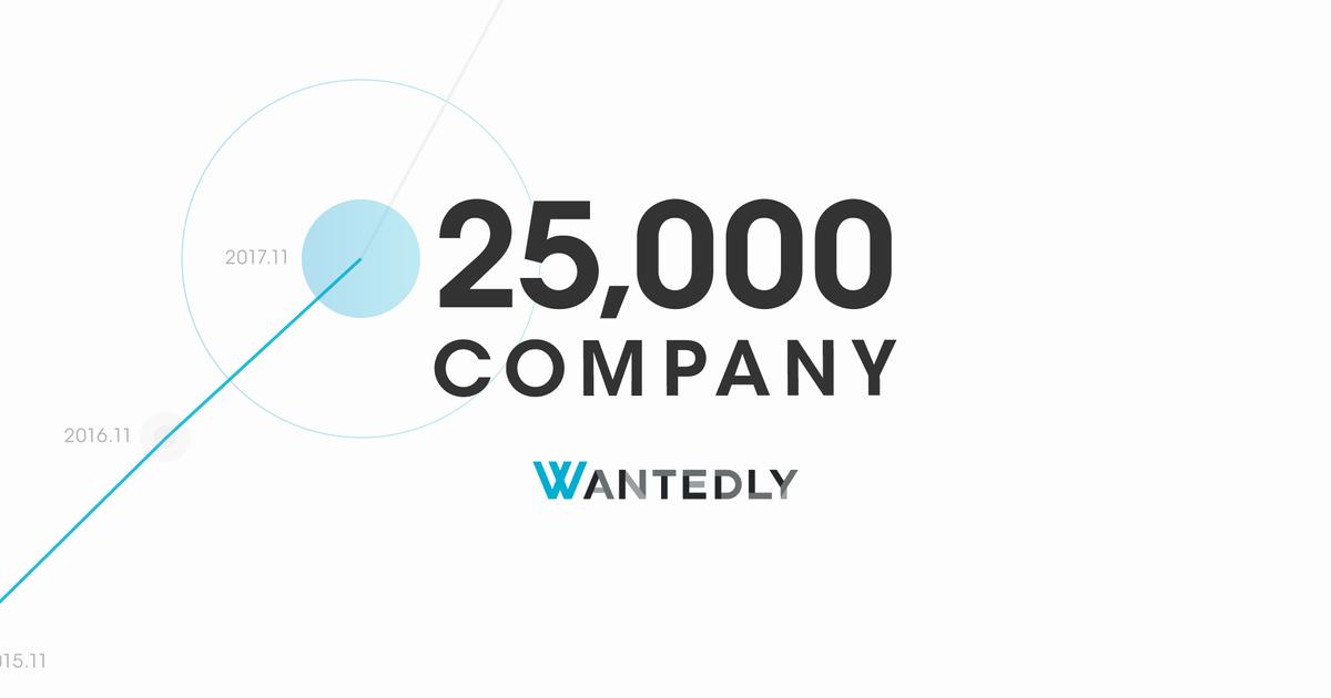 「Wantedly Visit」の登録会社数が 25,000 社を突破しました！ | Wantedly, Inc.
