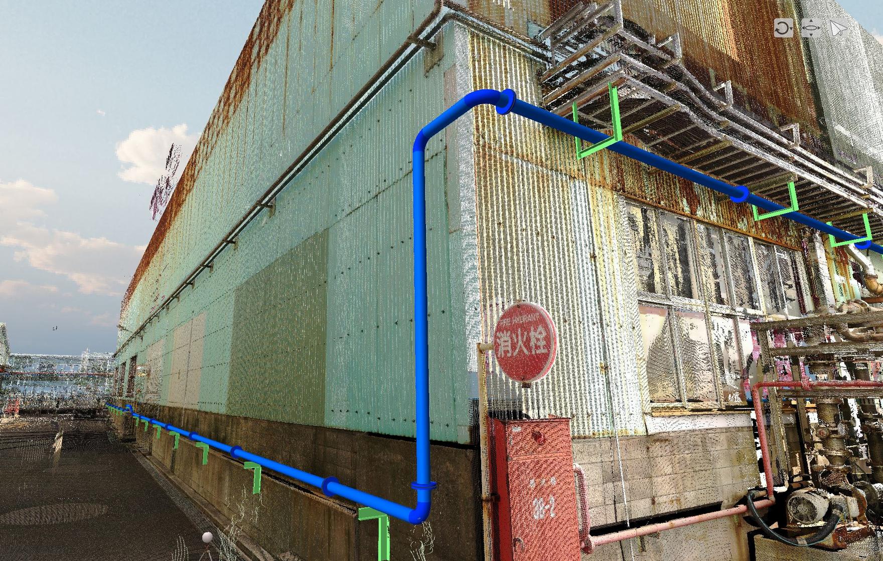 工期50％短縮＋仮設足場使用期間66％短縮 完遂！【3Dシームレス設計：某製鉄所配管工事600m】 by 株式会社 Tuber Vision